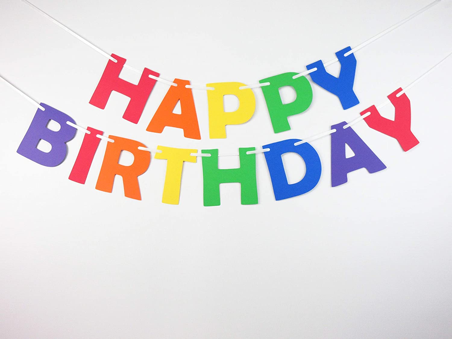 Dumyah: Happy Birthday Letter Cardboard Hanging Banner, Hearts Designs ...